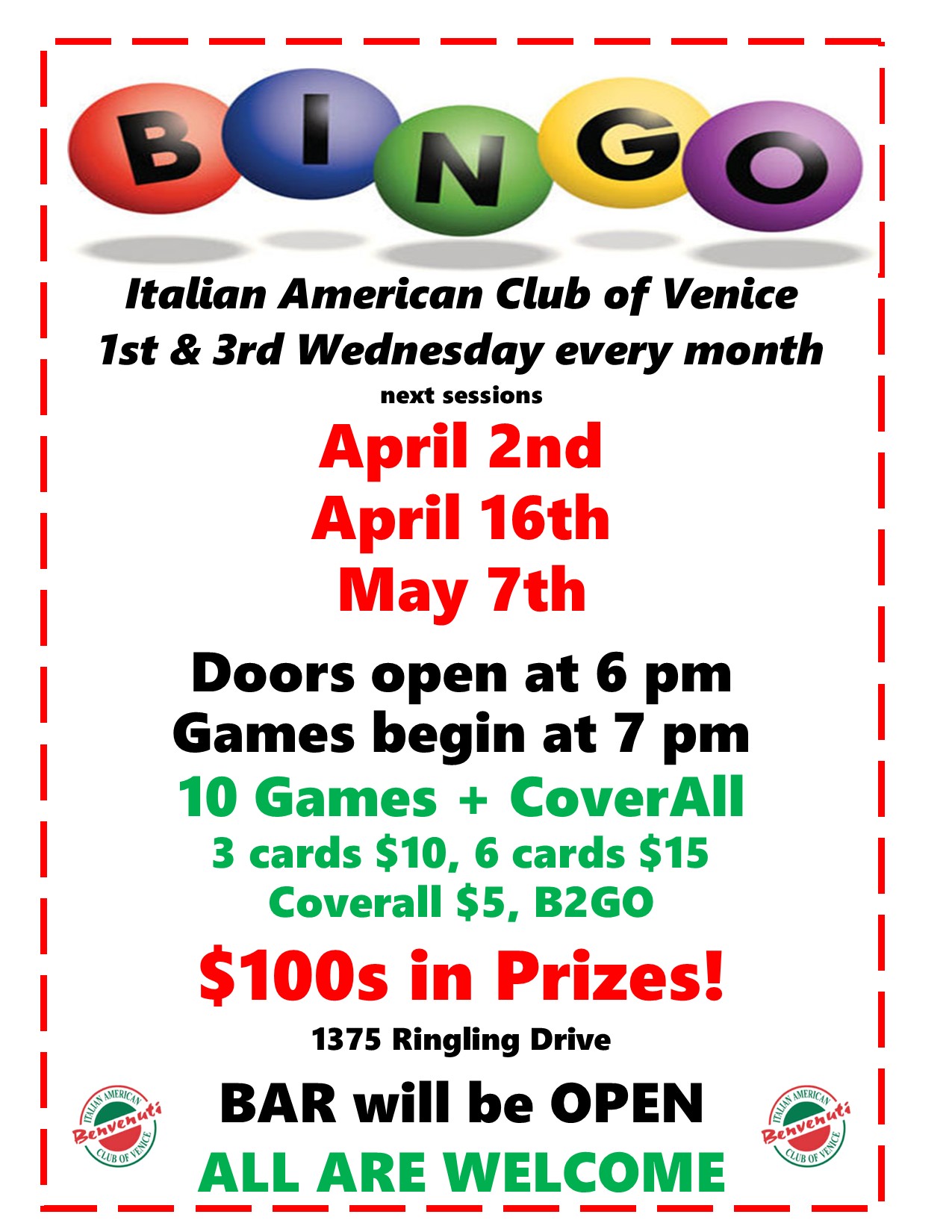 The Annual Feast: Italian American Club of Venice